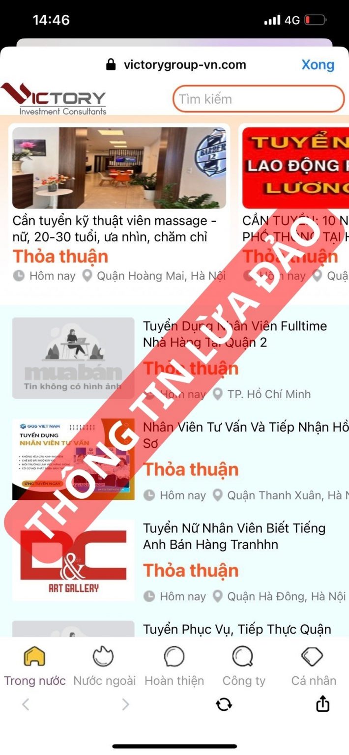 Cảnh báo hành vi LỪA ĐẢO mạo danh Định cư Uy tín Victory